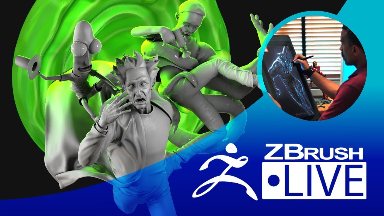 Mike Thompson – Illustration by the Way of Sculpture – Episode 9 – ZBrushLIVE