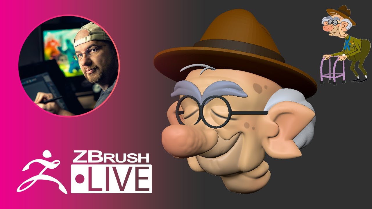 Let’s Do a ZBrush Blockout of an Old Man Character ! – Shane Olson ...