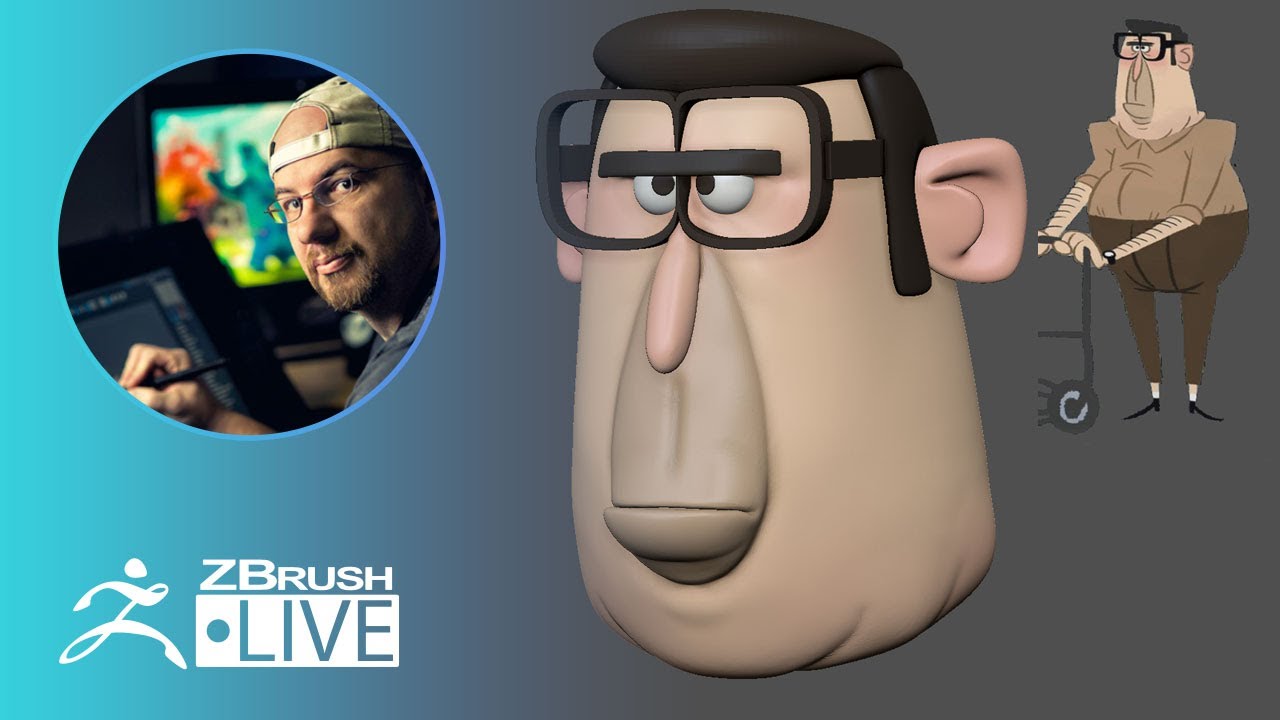 Sculpt Pixar Style Characters #withme ! – Shane Olson – Part 1 – ZBrushLIVE