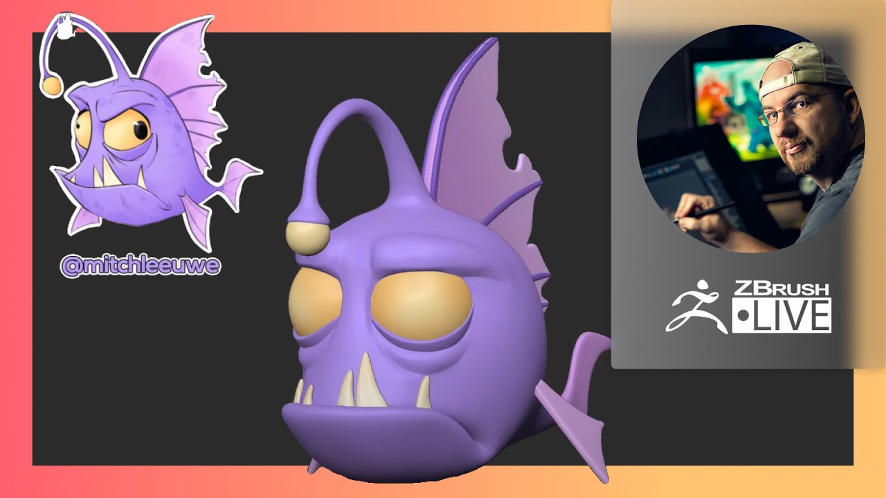 Cartoon Octopus 2D Concept to 3D – Shane Olson & Mitch Leeuwe – ZBrush ...